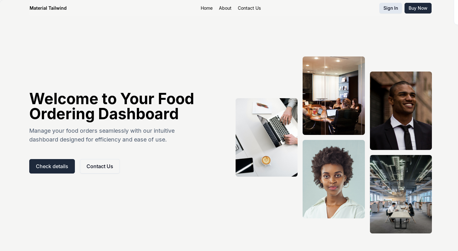 Dashboard for Food Ordering | Creative Tim